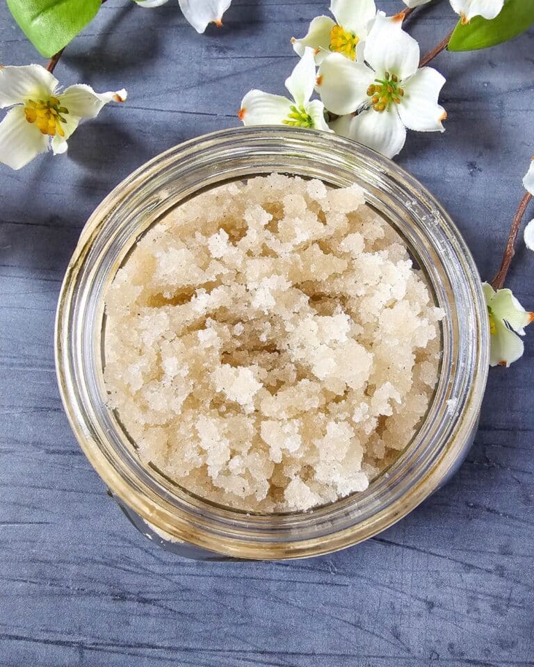 Vanilla Orange DIY Body Scrub Recipe-Super Easy to Make!